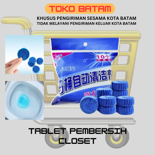 Jual BOS 316 Tablet Biru Pembersih Toilet Pembersih Closet Anti Bau ...