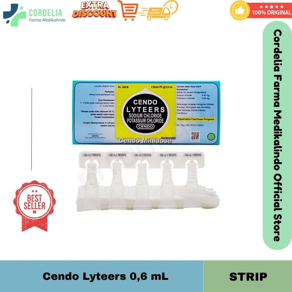 Jual Cendo Lyteers Minidose Eye Drops for Dry Eyes 5 x 0.6 ml | Shopee Indonesia
