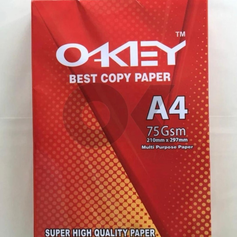 Jual Kertas HVS OKEY A4 75gr (per 1 rim) | Shopee Indonesia