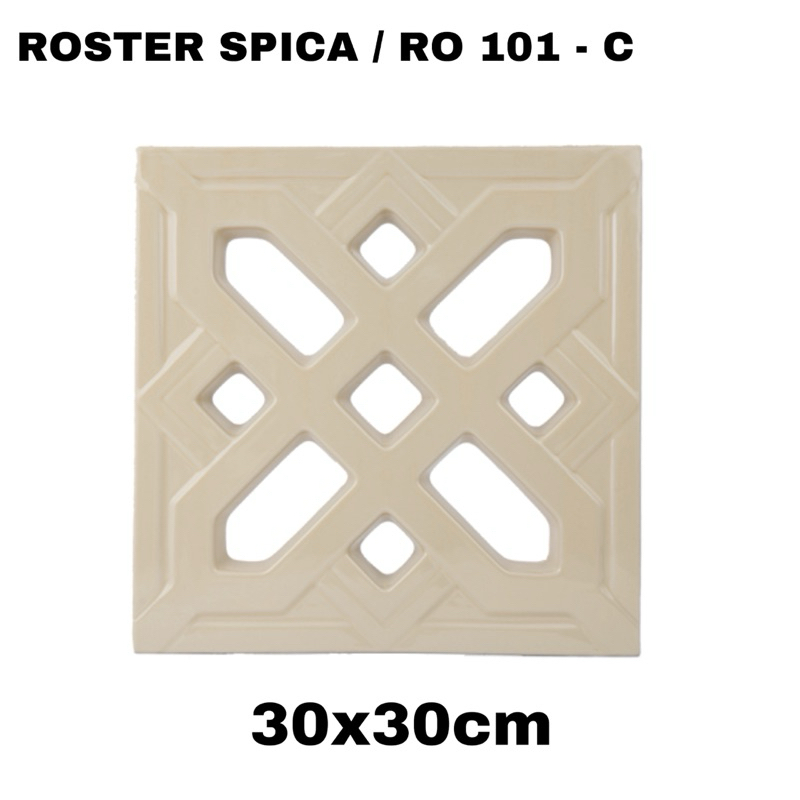 Jual Roster / Keramik Trisensa / Keramik Lubang Angin Motif Spica 30x30 ...