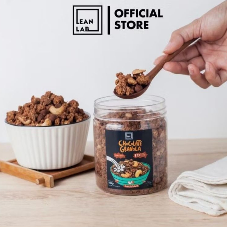 Jual LEAN LAB GRANOLA CHOCOLATE 250GR | Shopee Indonesia
