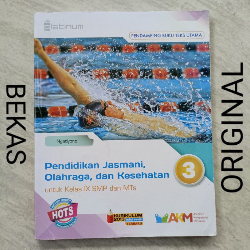Jual Buku Pendidikan Jasmani Olahraga Dan Kesehatan PJOK Penjas Penjaskes Penjasorkes kelas 9 IX ...