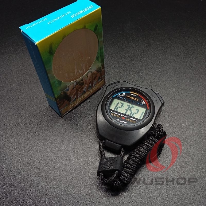 Jual Stopwatch profesional LCD dengan Strap Zsd 808 | Shopee Indonesia