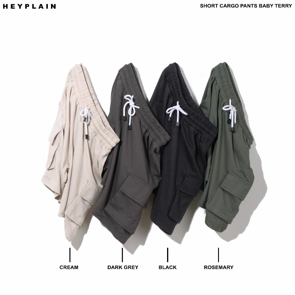 Jual Heyplain Celana Cargo Pendek Baby Terry | Shopee Indonesia