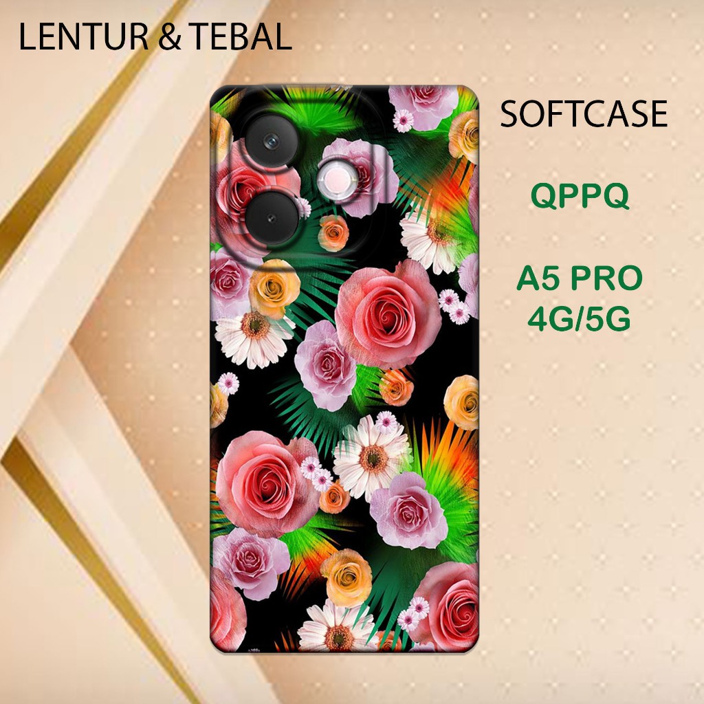 Jual Case Hp OPPO A5 PRO 2025 Silikon Casing Karet Hitam bening Lentur ...