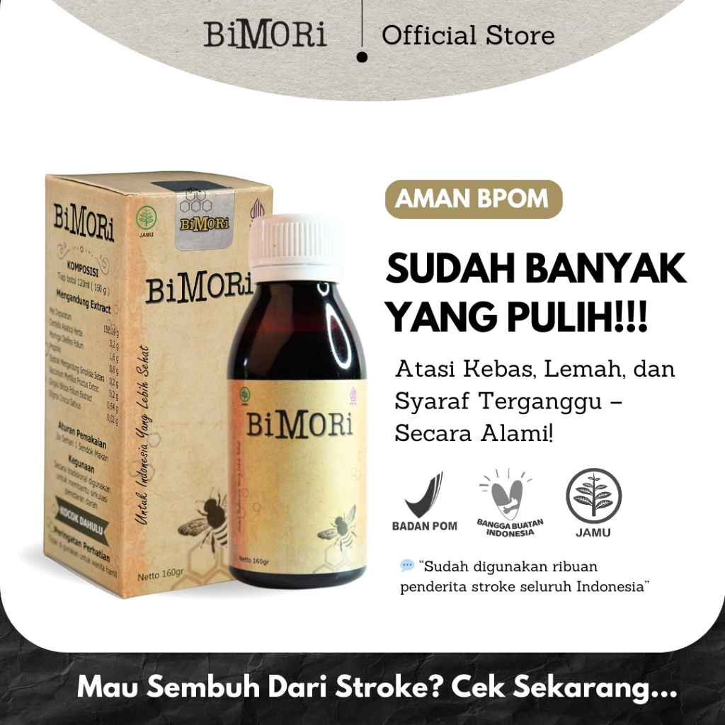 Jual Bimori Obat Stroke Untuk Penyumbatan Pembuluh Darah Atasi Kebas ...