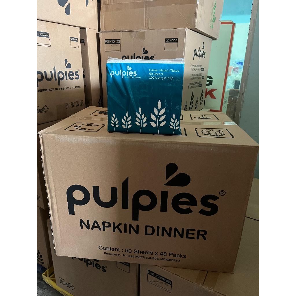 Jual KHUSUS INSTAN - UKURAN DUS - PULPIES DINNER NAPKIN 50'S | Shopee ...
