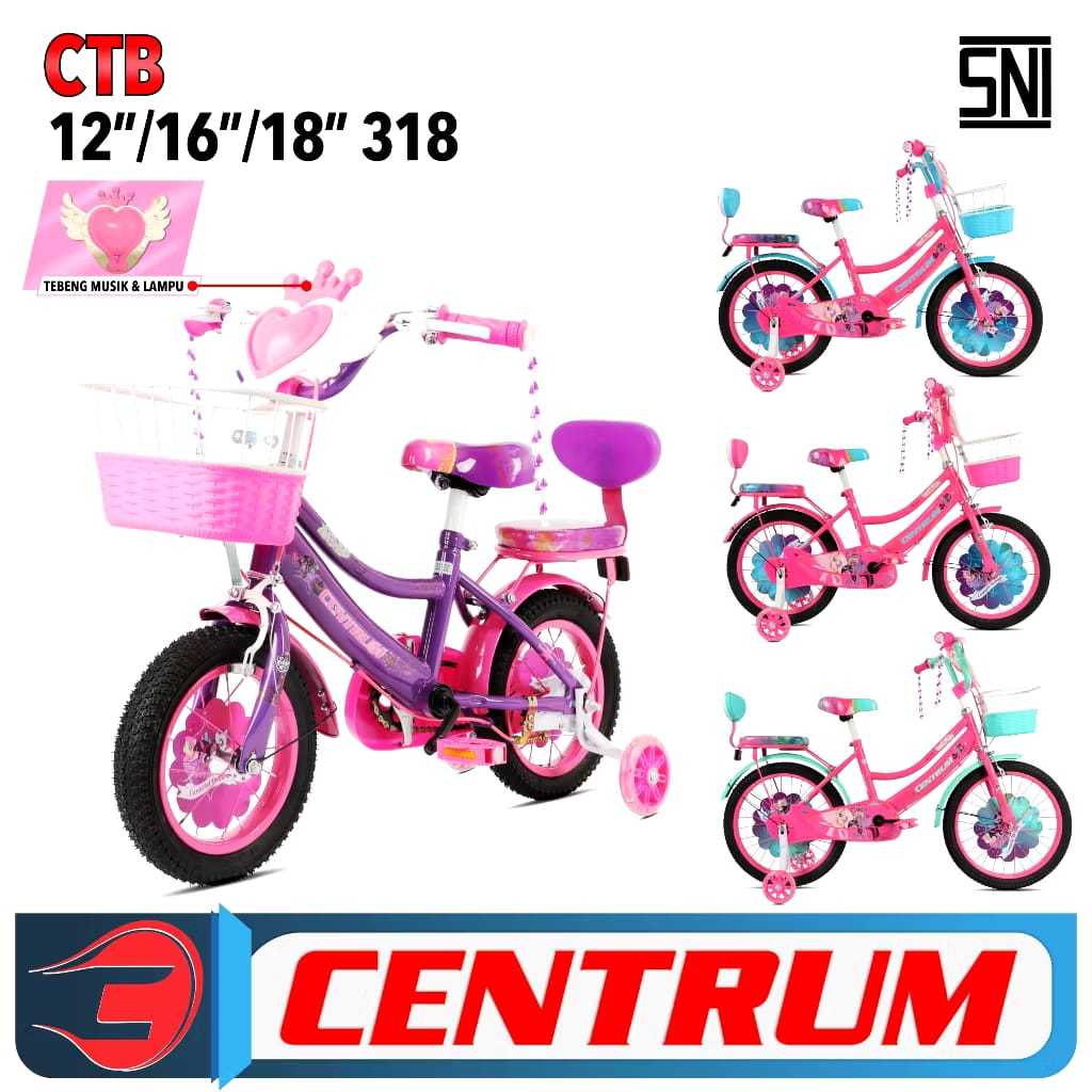 Jual SEPEDA ANAK CEWEK MINI UK 12,16,18 CENTRUM 318 NEW | Shopee Indonesia