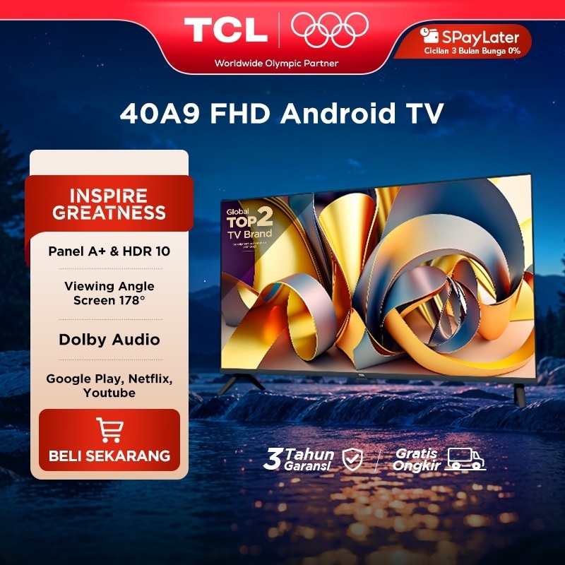 Jual [KARGO] TCL 40 inch Android Smart TV Digital TV FHD | Android TV ...