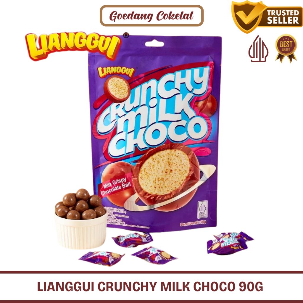 Jual Lianggui Crunchy Milk Choco Chocolate Biskuit Coklat Crunchy Rasa ...