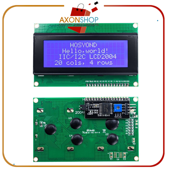 Jual Background Layar Biru 2004A Modul IIC LCD Display Blue 20x4 I2C ...