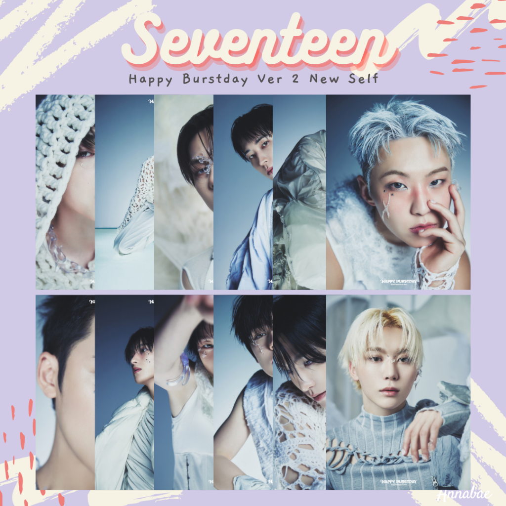 Jual Poster Seventeen Happy Burstday Ver 2 New Myself (PART 2) | Shopee Indonesia