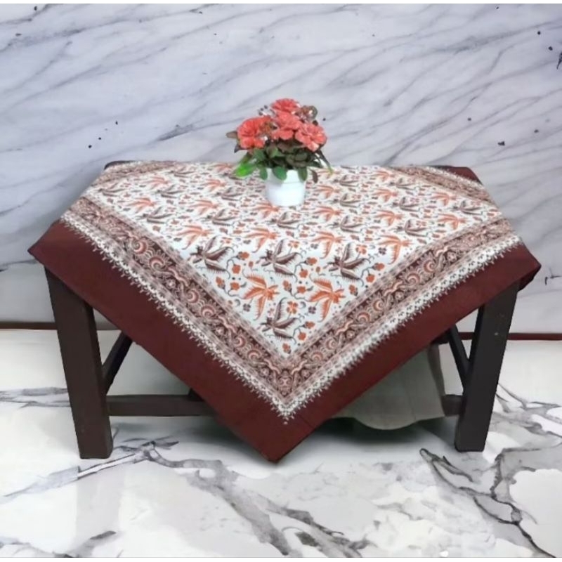 Jual TAPLAK MEJA BATIK CAP HALUS MOTIF BURUNG | Shopee Indonesia