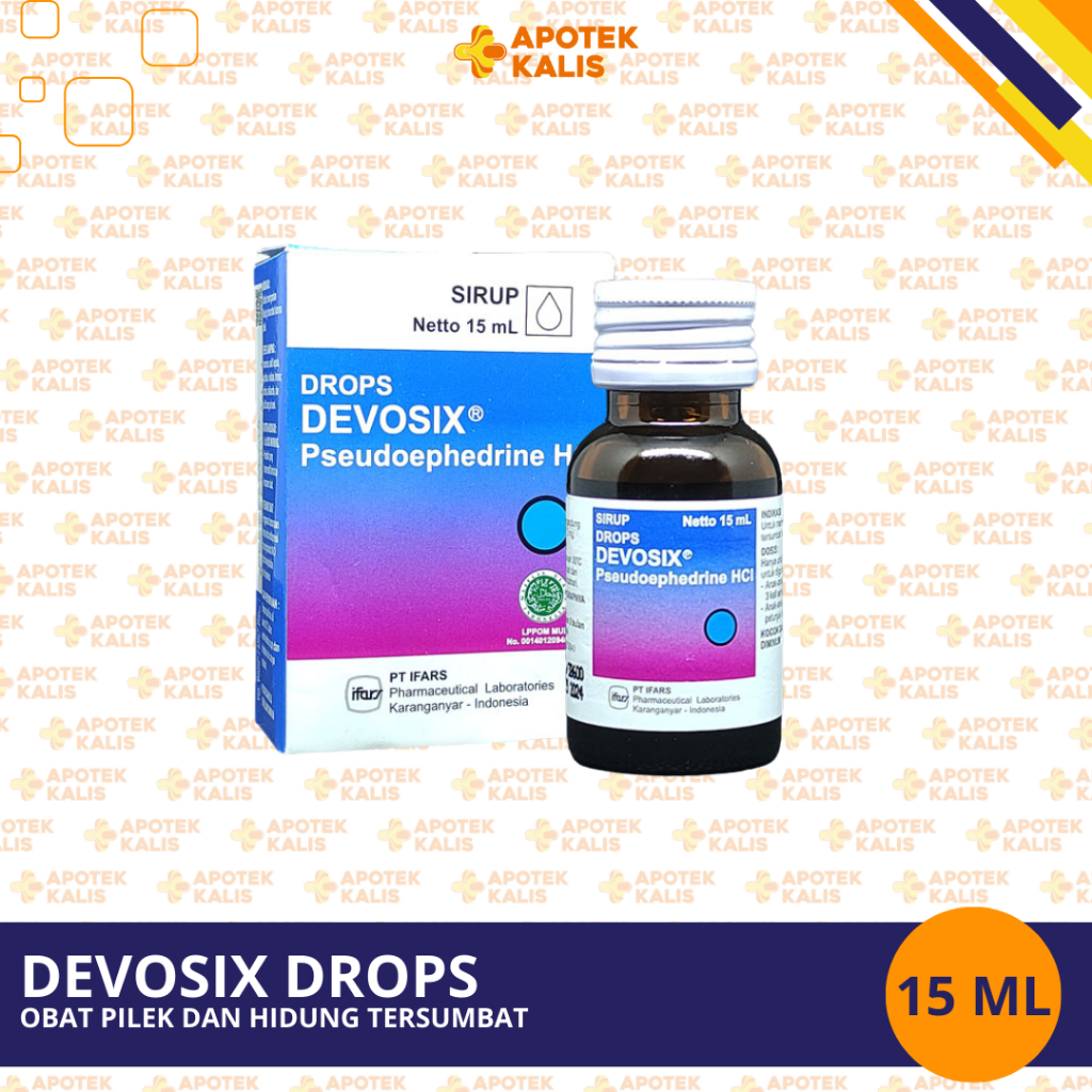 Jual DEVOSIX DROPS PILEK DAN HIDUNG TERSUMBAT 15 ML | Shopee Indonesia