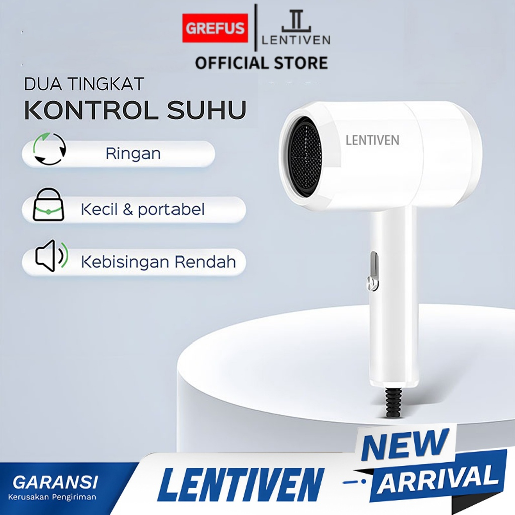 Jual GREFUS LENTIVEN Hair Dryer Pengering Rambut HD22 Hairdryer Rambut ...