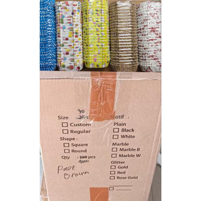 Jual paper cup / cup roti laminasi oval / panjang ukuran m (9,5x5 ...