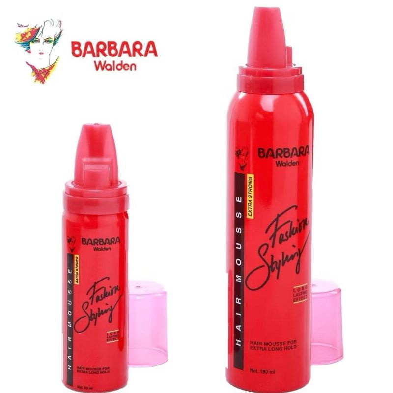 Jual Foam Rambut Barbara Extra Hold Mousse Merah 50ml / 180ml | Shopee ...