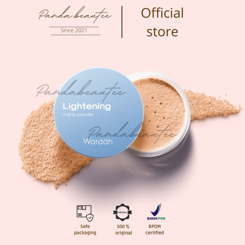 Jual PANDABEAUTEE - WARDAH Lightening Matte Powder 20 g - Bedak Tabur ...