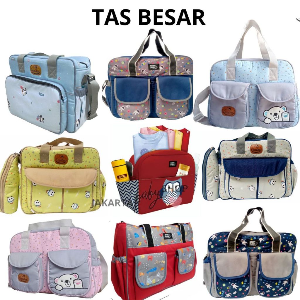Jual SHAUN BABY TAS BESAR / CHUBOG TAS BESAR / Tas Bayi Saku Print ...