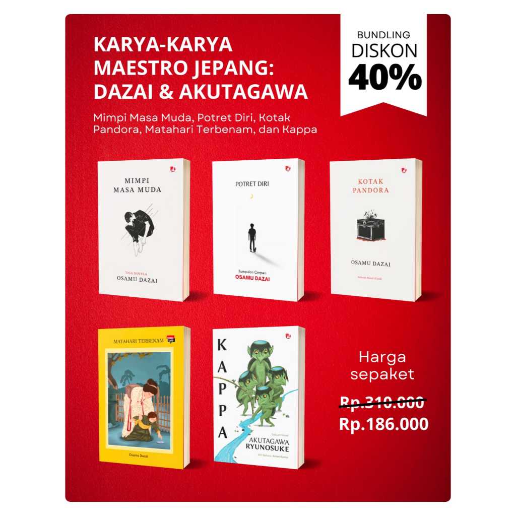 Jual DIVA Press Paket 5 Buku Karya-karya Maestro Jepang: Osamu Dazai & Akutagawa | Shopee Indonesia