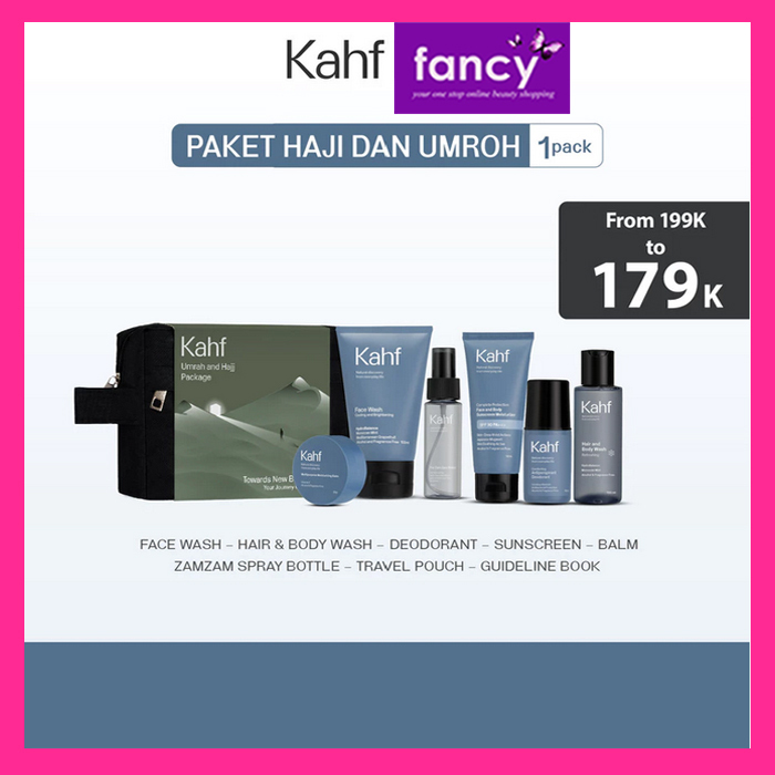 Jual KAHF Paket Haji and Umrah + Pouch | Hair Body Wash Face Wash ...
