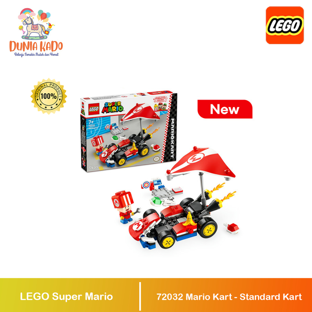 Jual LEGO Super Mario 72032 Mario Kart - Standard Kart (174 Pieces ...