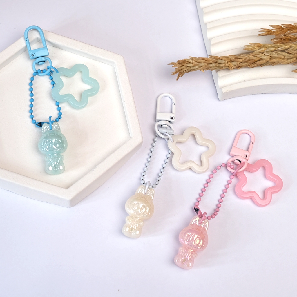 Jual Labubu Mini Strap Chain/ Bag Charm/ Keychain Gantungan Tas Rantai ...