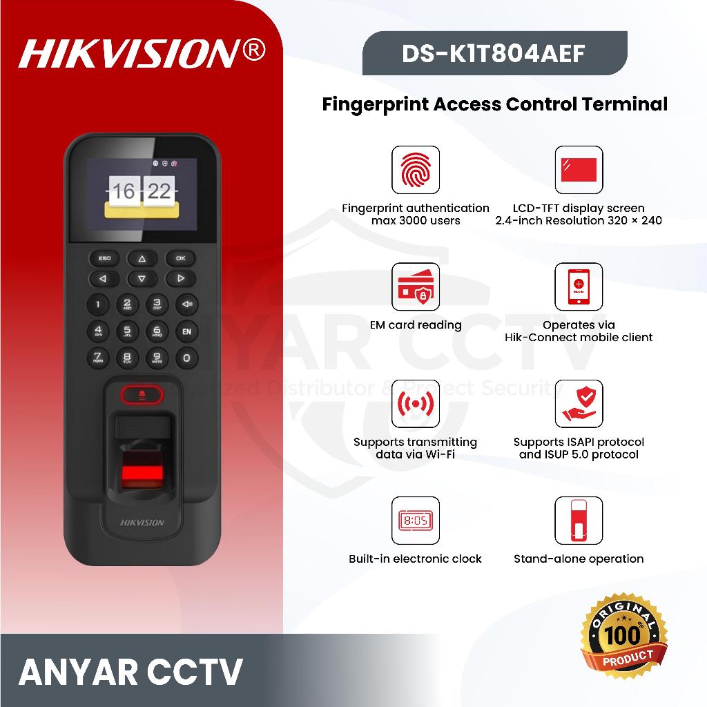 Jual HIKVISION DS-K1T804AEF Access Control Fingerprint & Card | Shopee ...