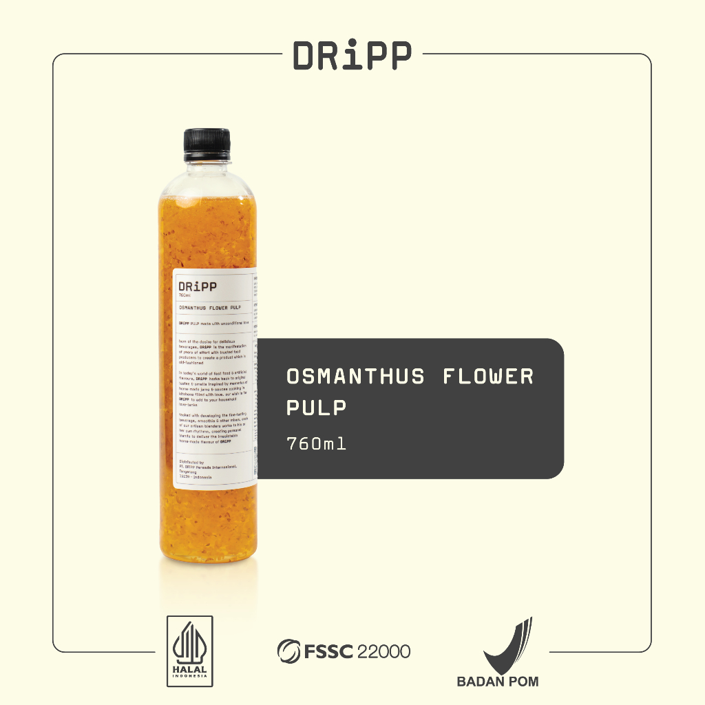 Jual DRiPP Osmanthus Flower Pulp (Sirup Rasa Bubur Bunga Osmanthus ...
