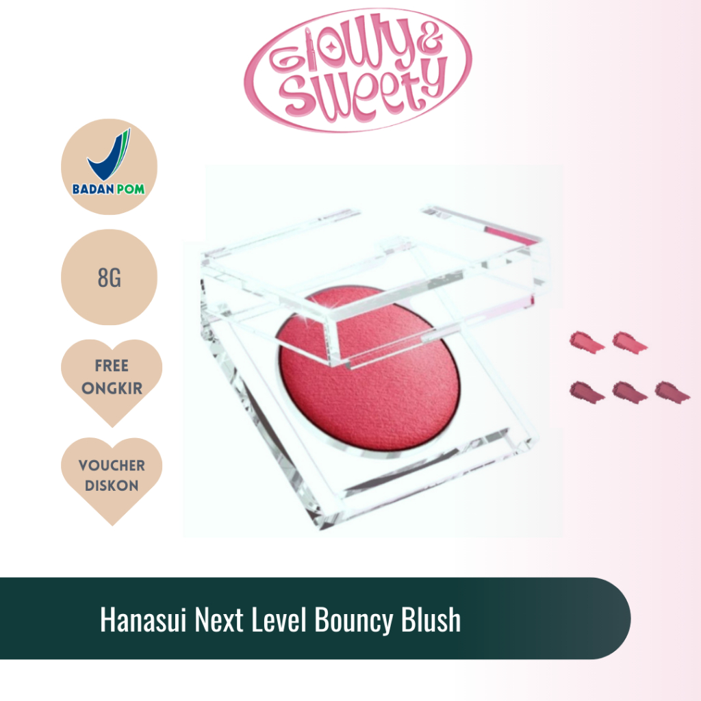 Jual Hanasui Next Level Bouncy Blush - Super Bouncy Blush Long Lasting ...