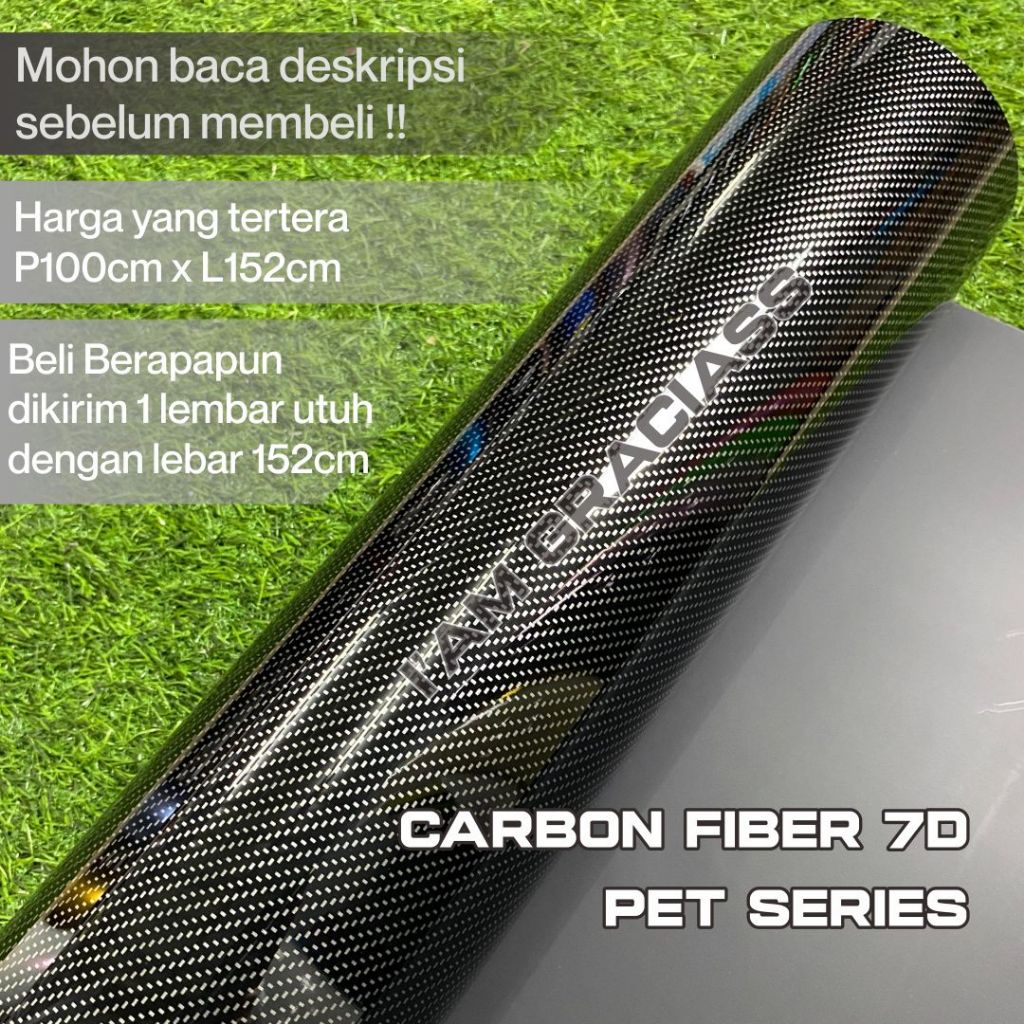 Jual Stiker mobil Carbon fiber 7D pet series skotlet 1m x 1.5m | Shopee ...