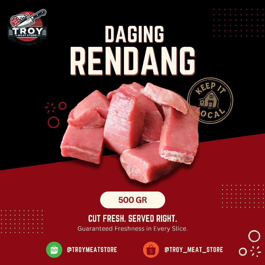 Jual Daging Potongan Rendang Semur Empal 500 Gram | Shopee Indonesia