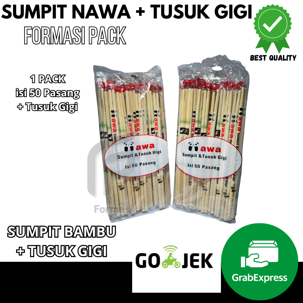 Jual Sumpit Bambu Steril / Sumpit Bambu Bakmi Mie Merk NAWA, Dengan ...