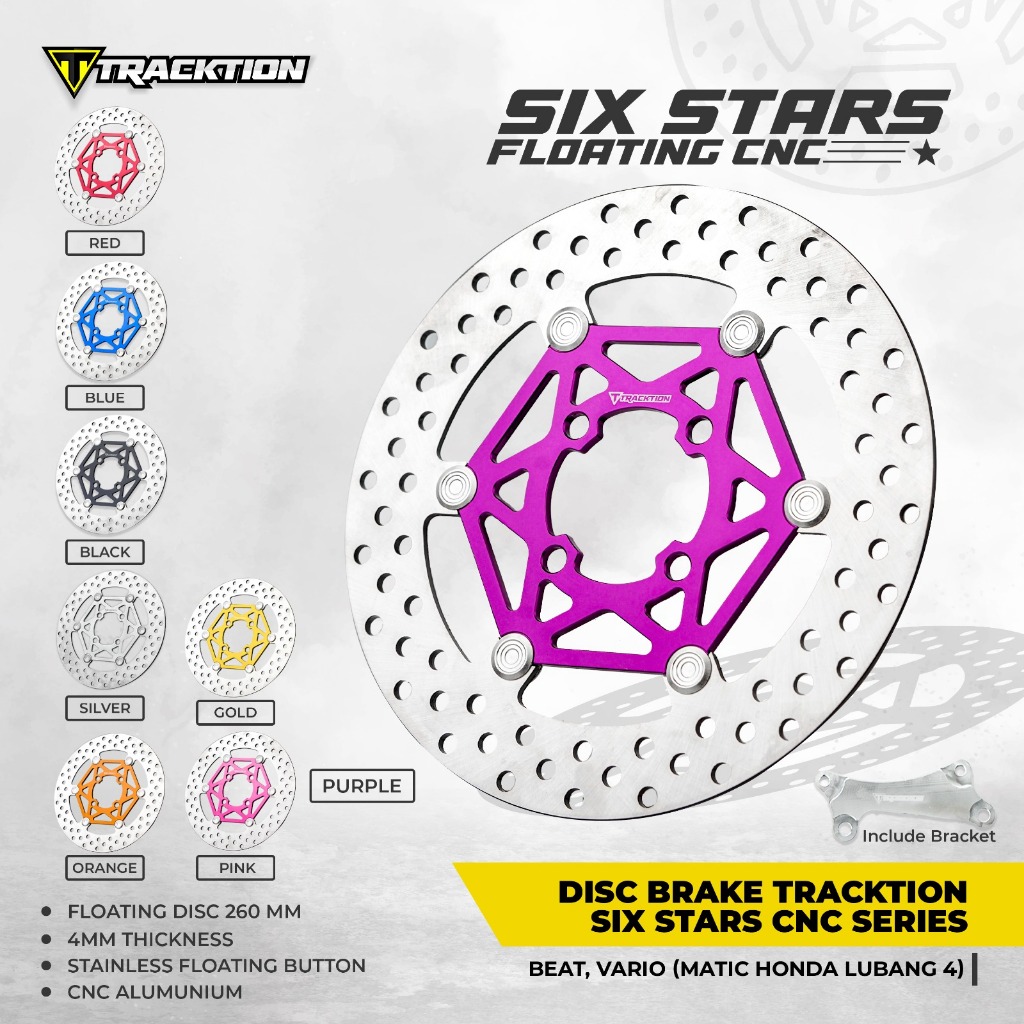 Jual DISC BRAKE TRACKTION SIX STARS CNC BEAT/ VARIO 260 MM | Shopee ...