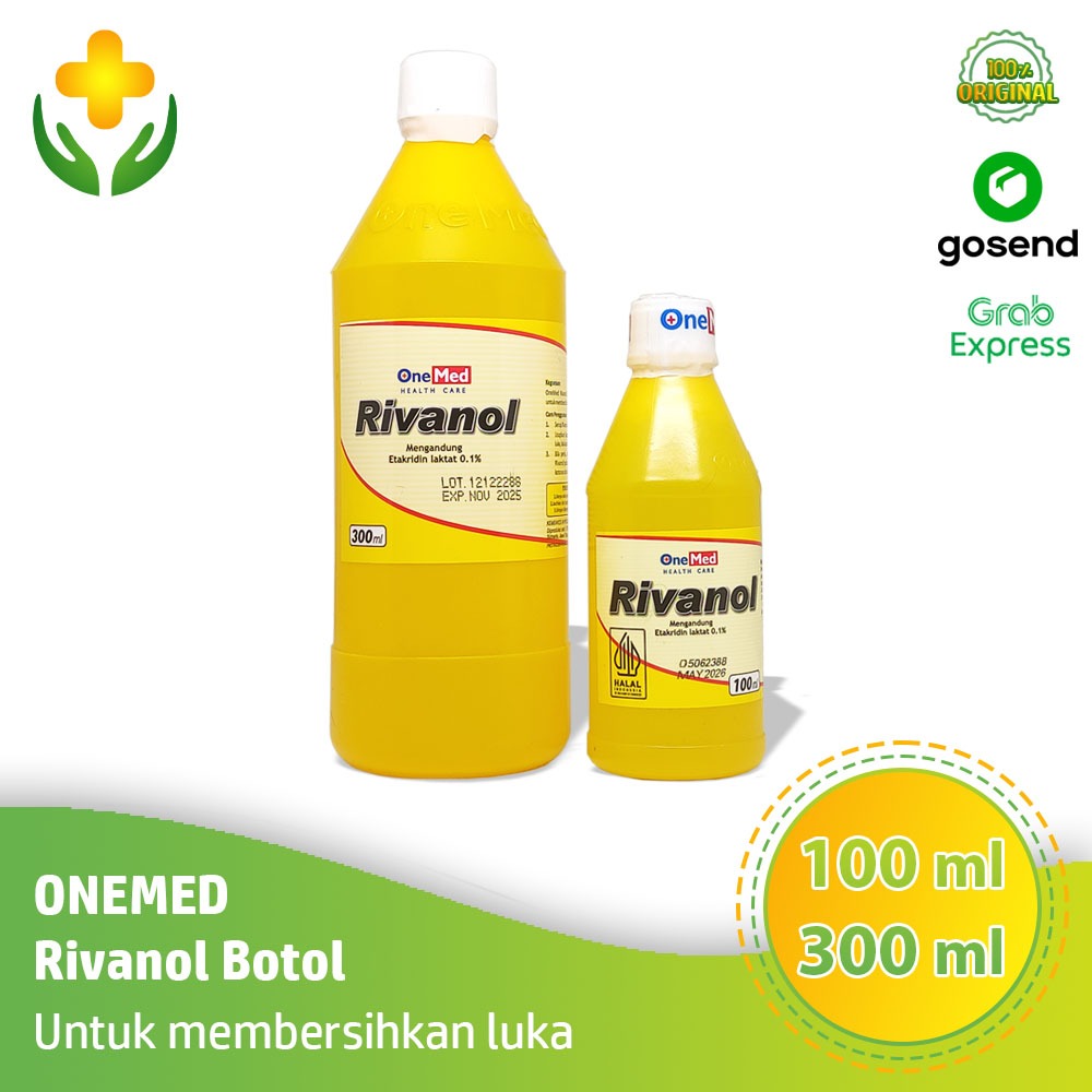 Jual Rivanol Onemed Botol 100 ml & 300 ml - Antiseptik Luka | Shopee ...