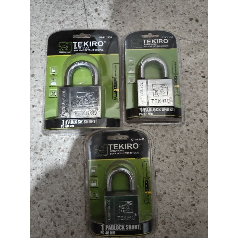 Jual gembok tekiro 60mm / tekiro Gembok ukuran 60mm/ gembok tekiro 50mm ...