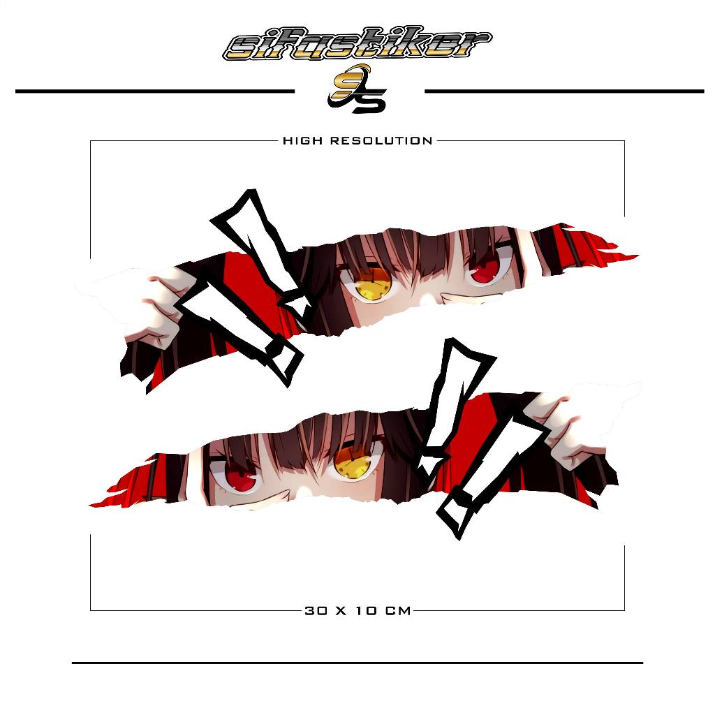 Jual STICKER PRINTCUT MATA ANIME/MOBIL/MOTIF 5 /STIKER/SEMUA JENIS ...