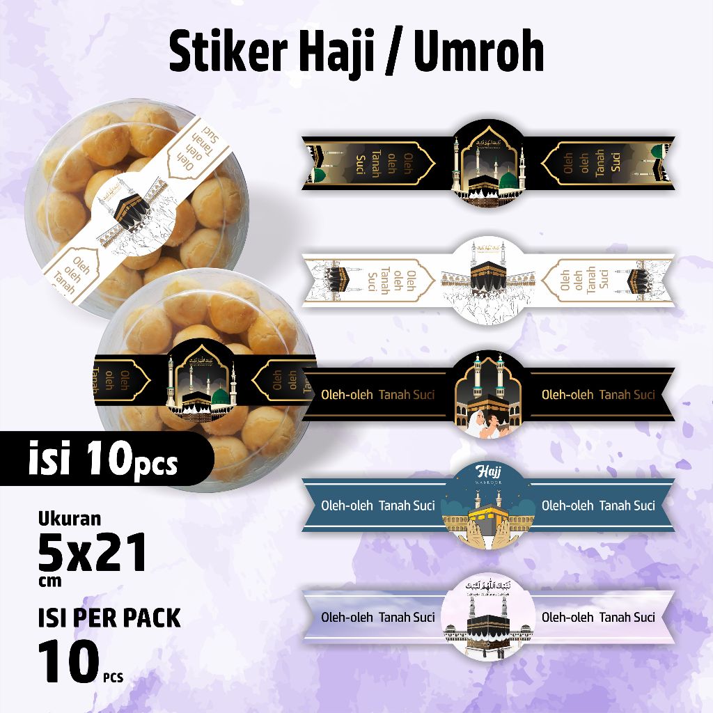 Jual Stiker toples kue haji dan umroh - sticker hajj umrah - stiker ...