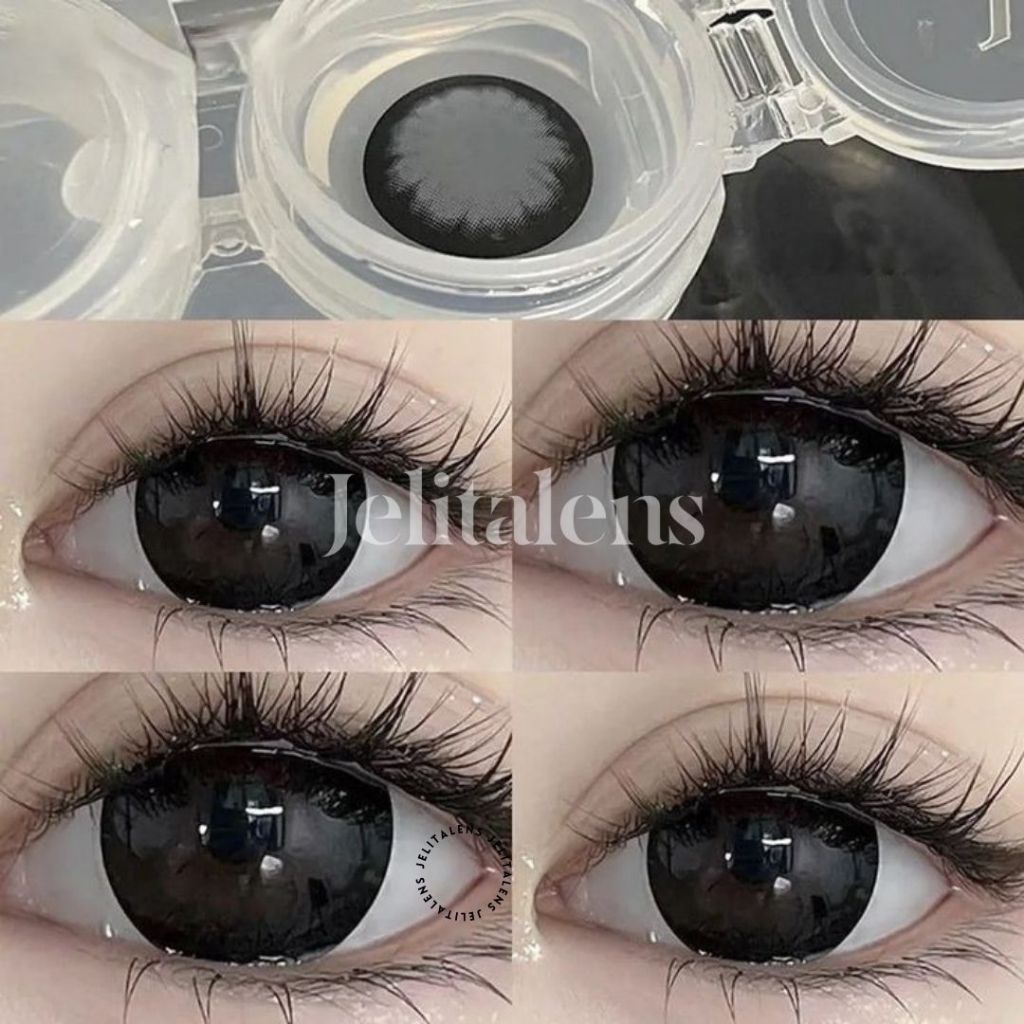 Jual J30 Softlens Premium Hitam Pekat 15 MM Mata Barbie Big Eyes Normal ...