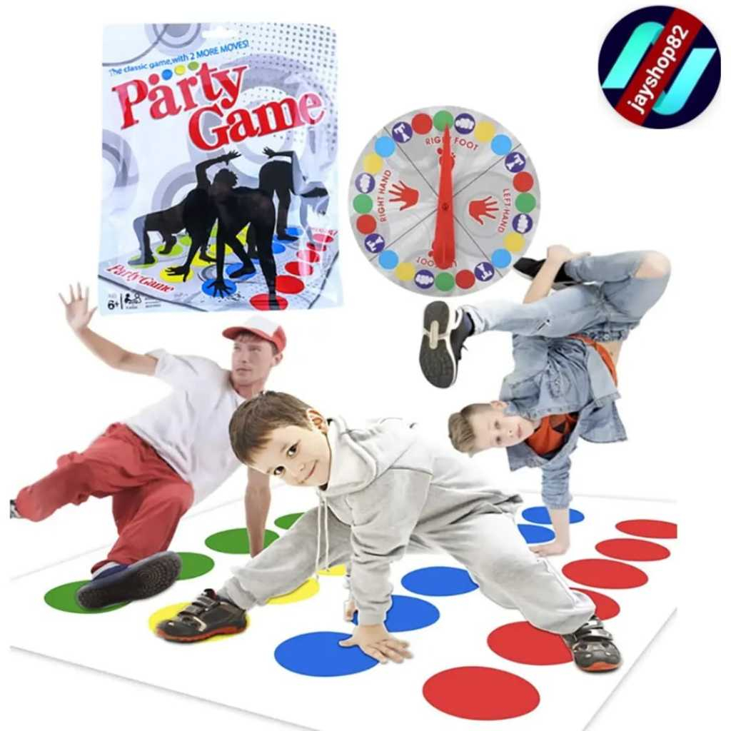 Jual Dancing Challenge Mat Twister Body Games untuk 4 Pemain Seru dan ...