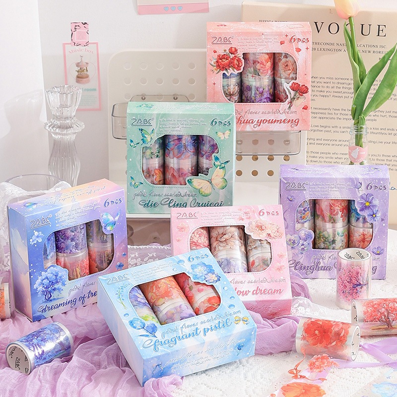 Jual [Artopia] Sticker Roll Share Flower Bunga Kopi Coffee Cafe Light ...