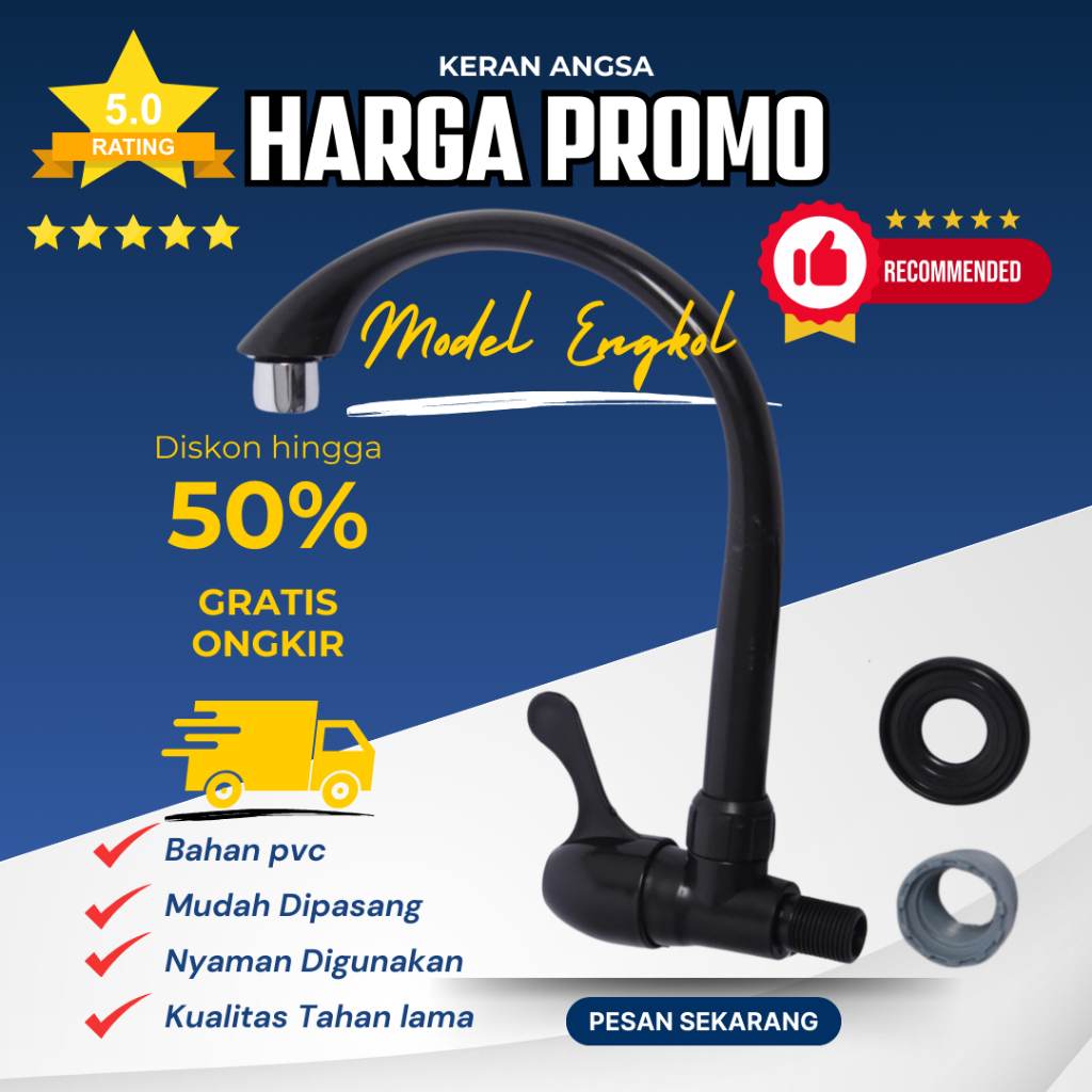 Jual Keran air Keran angsa PVC MURAH Mewah Cuci Piring / Wastafel ...