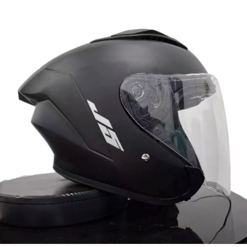 Jual Helm Half Face Mla ST15 Solid Grey Glosy Kaca Clear Helm Terbaru ...