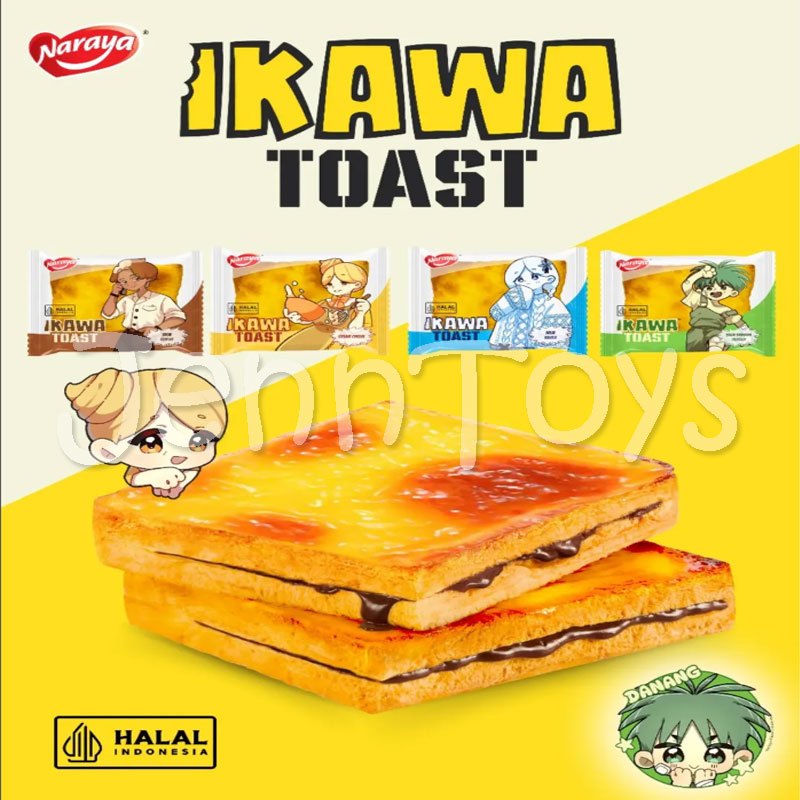 Jual JennToys - Naraya Ikawa Toast 60gr Roti Panggang Isi Cream Cheese ...