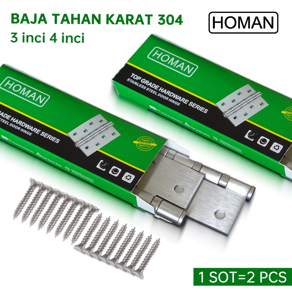 Jual Homan Engsel baja tahan karat 3inci 4inci Engsel jendela Engsel ...