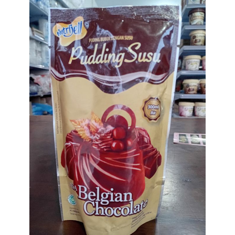 Jual Puding susu Nutrijell Belgian Chocolate | Shopee Indonesia