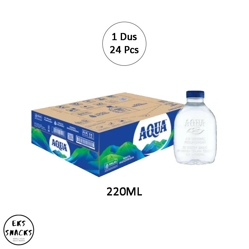 Jual AQUA Cube 220ML [1 Box 24 Botol] | Shopee Indonesia