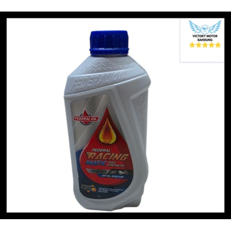 Jual Oli Federal Racing Matic Sae 10w40 Motor Matik 1L Nmax Aerox Pcx ...