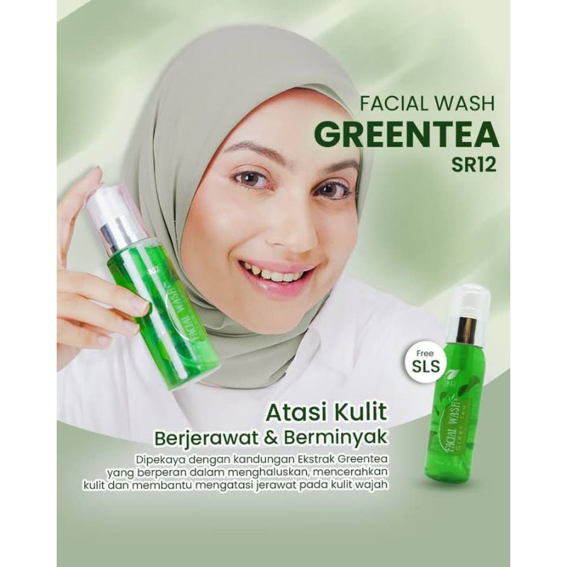 Jual Facial wash green tea SR12 | Shopee Indonesia