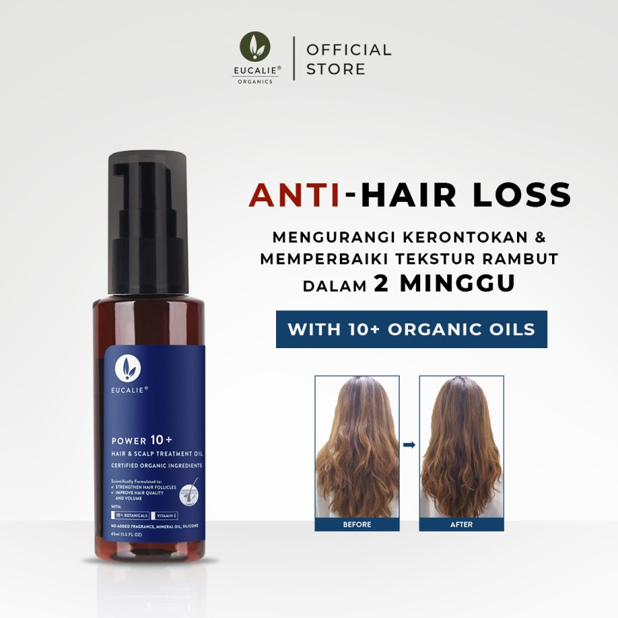 Jual Eucalie - Hair Growth Oil & Power 10+ Scalp Treatment - Perawatan ...